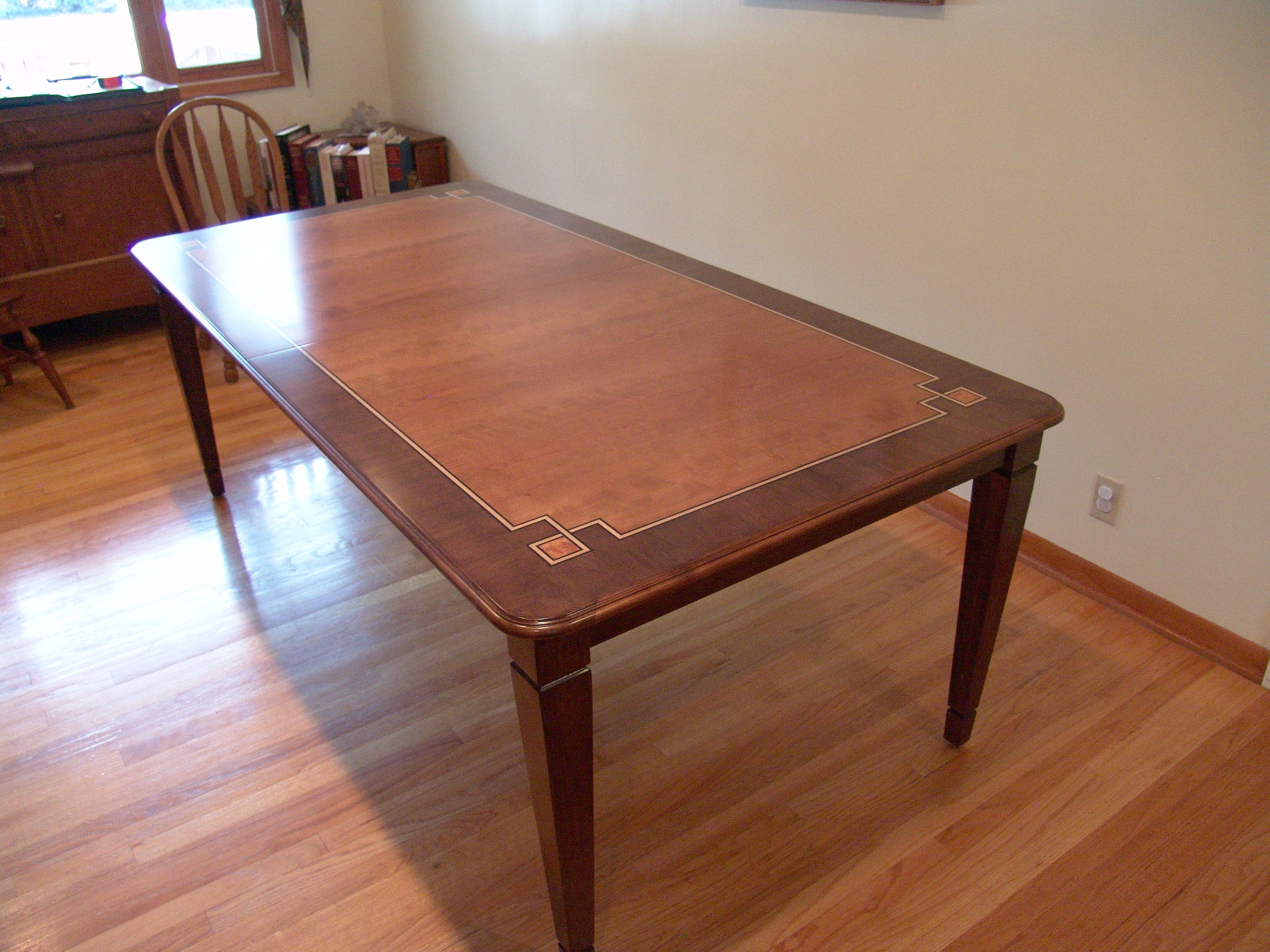 Greek Key Motif Dining Table – Zongkers Custom Woods, inc