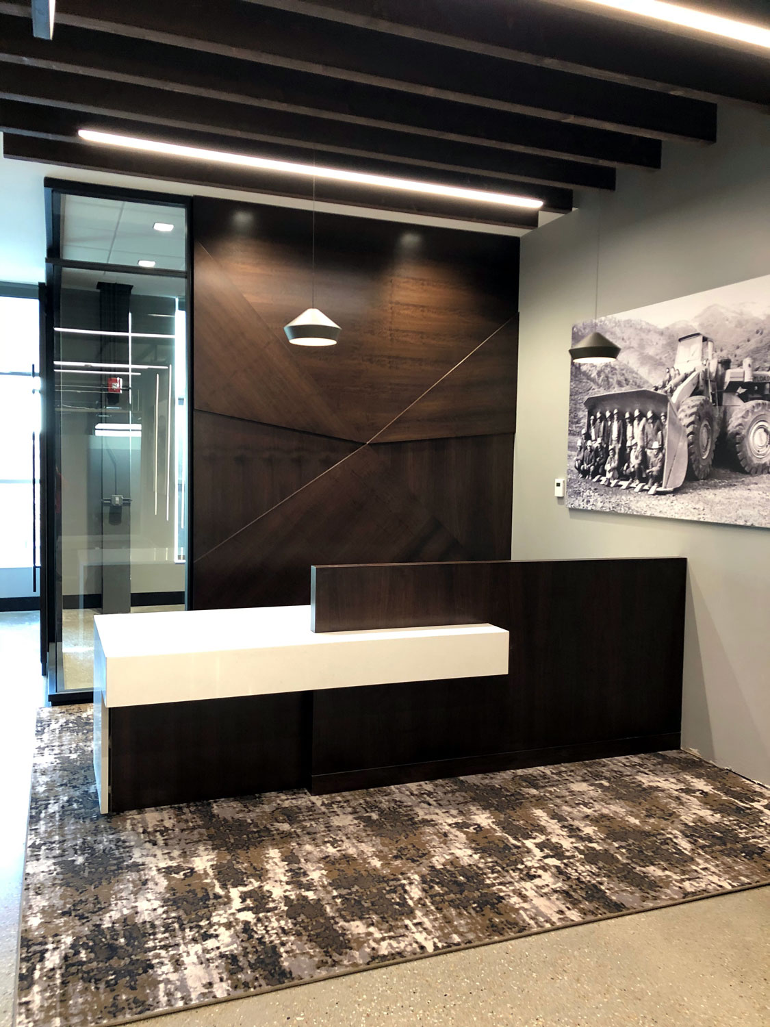 American Black Walnut Reception Counter – Zongkers Custom Woods, inc