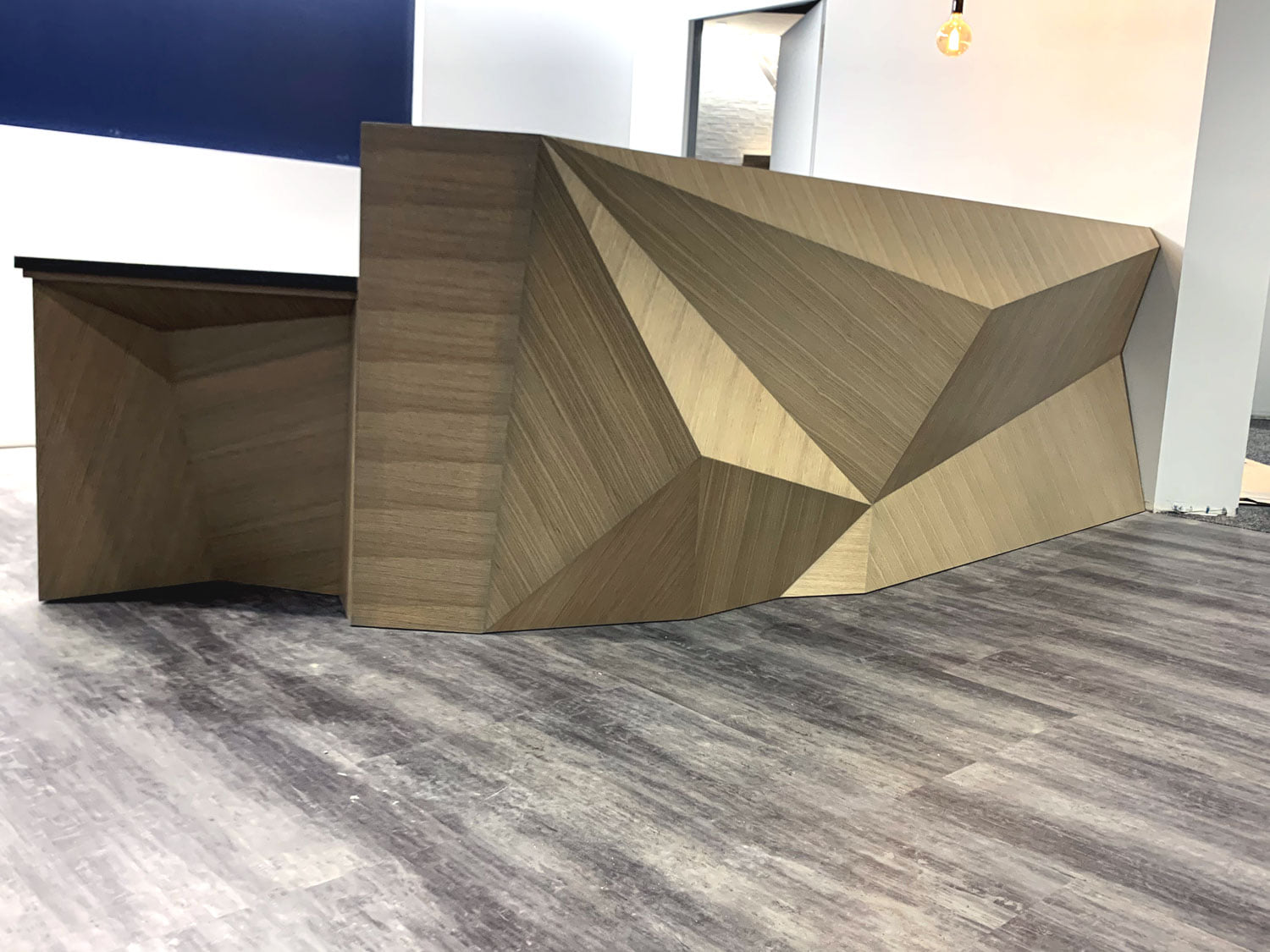 Origami Reception Counter – Zongkers Custom Woods, inc